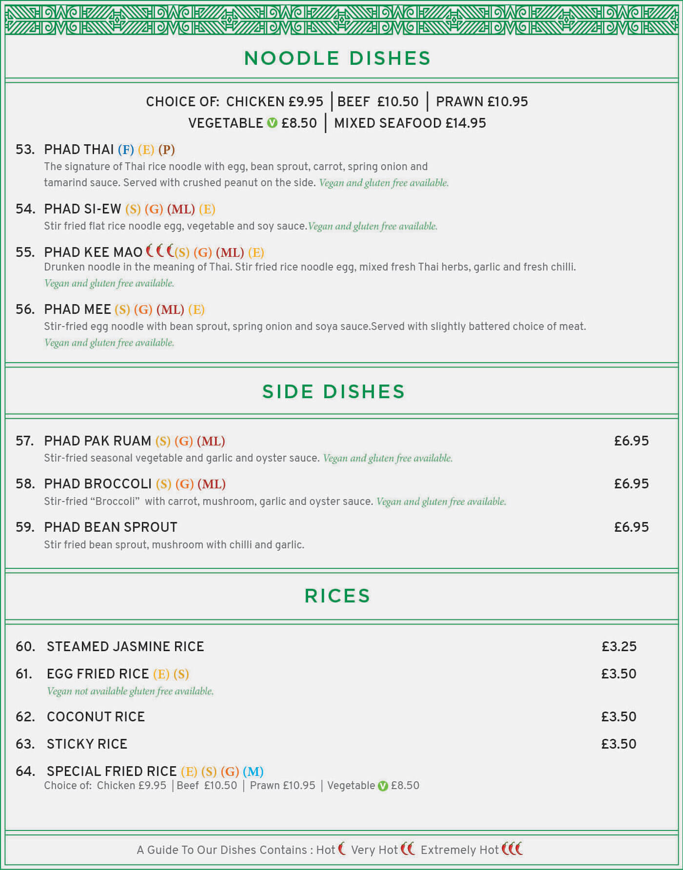 Menu Rustington – Lemongrass Thai Restaurant